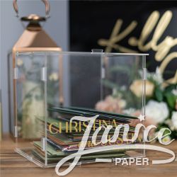Personalized Wedding Card Box Acrylic Money Box CNSB001