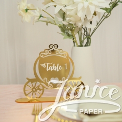 Cinderella Carriage Style Table Number YKT071