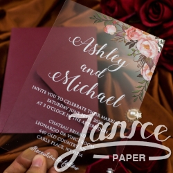 Simple Floral UV Printing Acrylic Suites DAC007